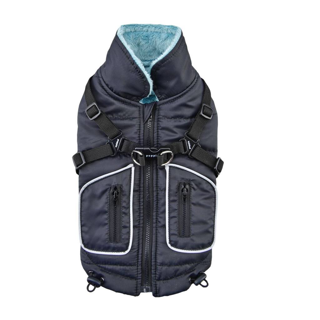 Puppia Pioneer Jacket Black - Shop Dog Clothes > Dog Jacket Online at ...
